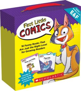 first little comics parent pack: levels e & f: 16 funny books that are just the right level for growing readers