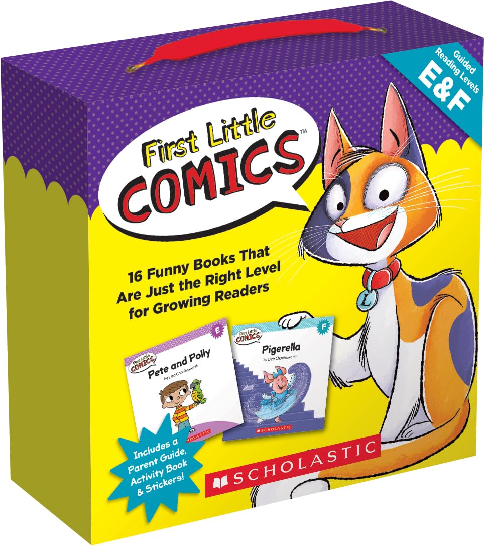 First Little Comics Parent Pack: Levels E & F: 16 Funny Books That Are Just the Right Level for Growing Readers