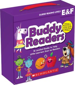 buddy readers: levels e & f (parent pack): 16 leveled books to help little learners soar as readers