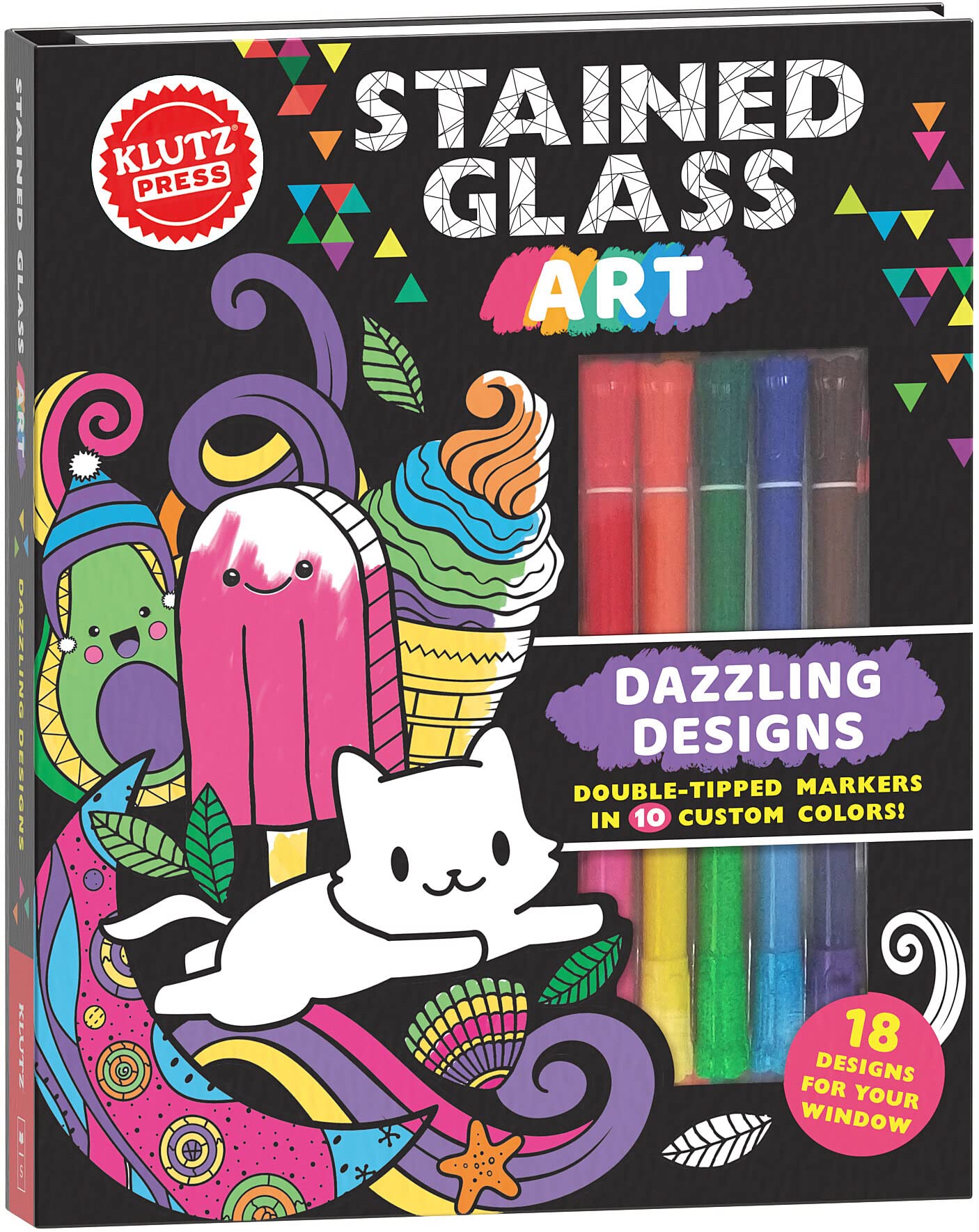 Stained Glass Art: Dazzling Designs (Klutz Activity Book)