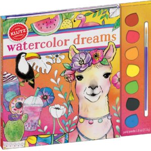 Klutz Watercolor Dreams Craft Kit, 11 Piece Set, Multicolor