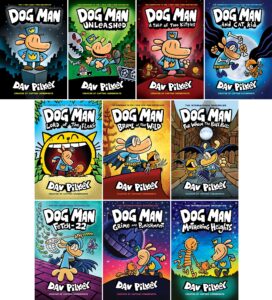 dog man books series set 1-10