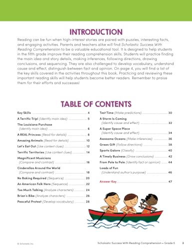 Scholastic Success with Reading Comprehension Grade 5 Workbook