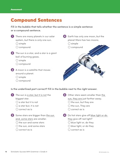 Scholastic Success with Grammar Grade 4 Workbook