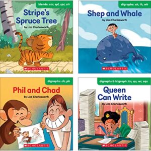 Scholastic Laugh-A-Lot Phonics: Blends & Digraphs (Parent Pack) Boxed Set, Paperback, 12 per Pack (SC-736582)