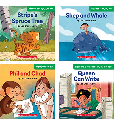 Scholastic Laugh-A-Lot Phonics: Blends & Digraphs (Parent Pack) Boxed Set, Paperback, 12 per Pack (SC-736582)