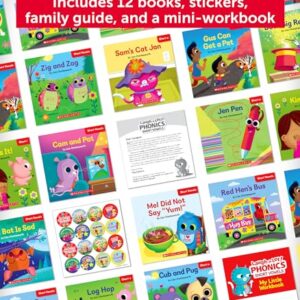 Laugh-A-Lot Phonics: Short Vowels (Parent Pack): 12 Engaging Books That Teach Key Decoding Skills to Help New Readers Soar