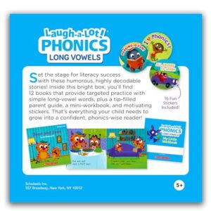 Laugh-A-Lot Phonics: Long Vowels (Parent Pack): 12 Engaging Books That Teach Key Decoding Skills to Help New Readers Soar