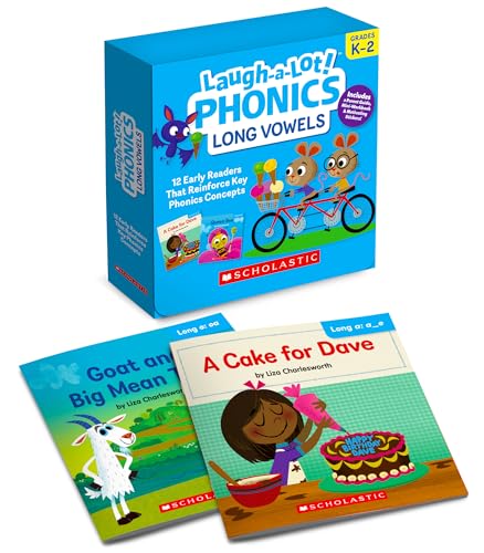 Laugh-A-Lot Phonics: Long Vowels (Parent Pack): 12 Engaging Books That Teach Key Decoding Skills to Help New Readers Soar