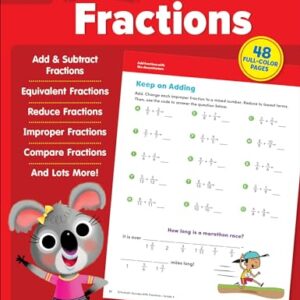 Scholastic Success with Fractions Grade 4 Workbook