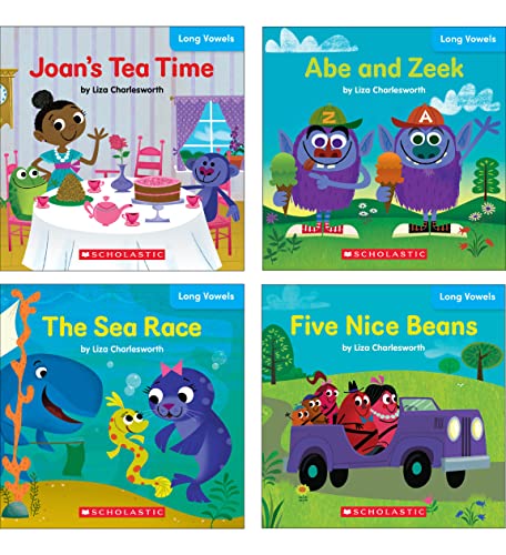 Laugh-A-Lot Phonics: Long Vowels (Parent Pack): 12 Engaging Books That Teach Key Decoding Skills to Help New Readers Soar