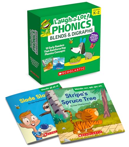 Scholastic Laugh-A-Lot Phonics: Blends & Digraphs (Parent Pack) Boxed Set, Paperback, 12 per Pack (SC-736582)