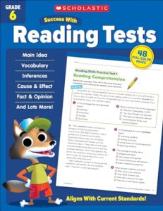 scholastic success with reading tests grade 6 workbook (scholastic success; grade 6)