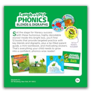 Scholastic Laugh-A-Lot Phonics: Blends & Digraphs (Parent Pack) Boxed Set, Paperback, 12 per Pack (SC-736582)