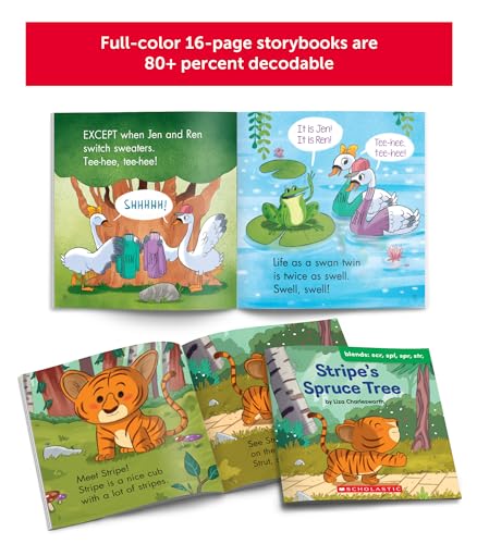 Scholastic Laugh-A-Lot Phonics: Blends & Digraphs (Parent Pack) Boxed Set, Paperback, 12 per Pack (SC-736582)