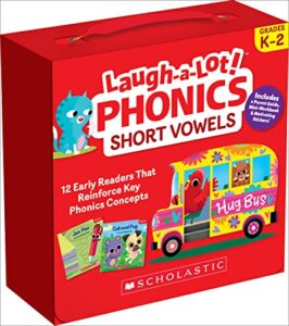 laugh-a-lot phonics: short vowels (parent pack): 12 engaging books that teach key decoding skills to help new readers soar