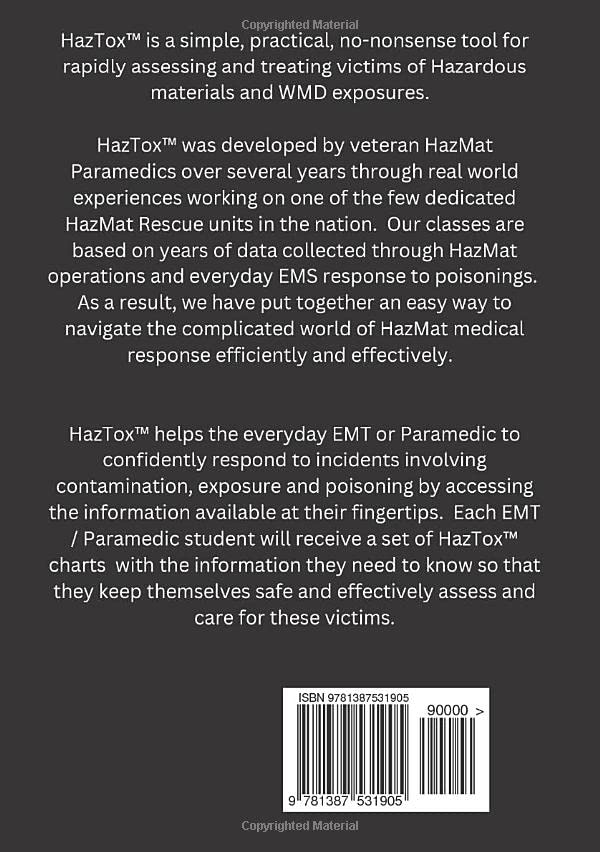 HazTox Pocket Reference Guide