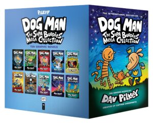 dog man: the supa buddies mega collection: from the creator of captain underpants (dog man #1-10 box set)