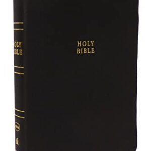 NKJV Holy Bible, Super Giant Print Reference Bible, Black Genuine Leather, 43,000 Cross References, Red Letter, Comfort Print: New King James Version