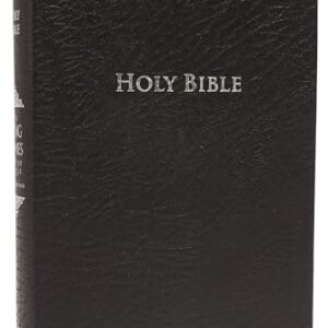 KJV Study Bible, Large Print, Bonded Leather, Black, Thumb Indexed, Red Letter: Second Edition (Signature)