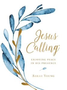 jesus calling, large text cloth botanical, with full scriptures: enjoying peace in his presence (a 365-day devotional)