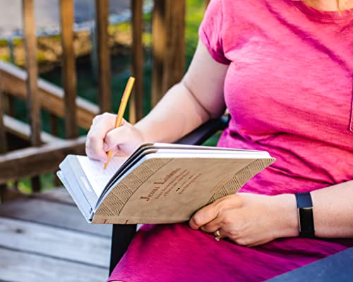 Jesus Listens Note-Taking Edition, Leathersoft, Gray, with Full Scriptures: Daily Devotional Prayers of Peace, Joy, and Hope (A 365-Day Prayer Book)