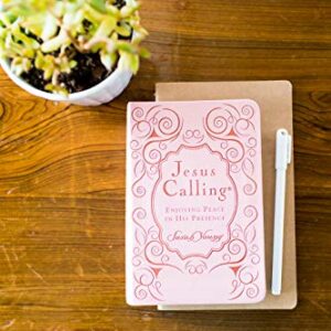 Jesus Calling, Pink Leathersoft, with Scripture References; Enjoying Peace in His Presence (a 365-Day Devotional)