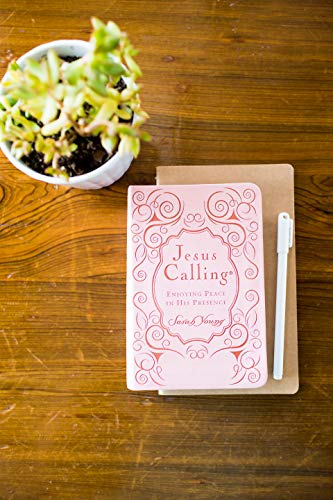 Jesus Calling, Pink Leathersoft, with Scripture References; Enjoying Peace in His Presence (a 365-Day Devotional)