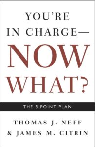 you're in charge, now what?: the 8 point plan