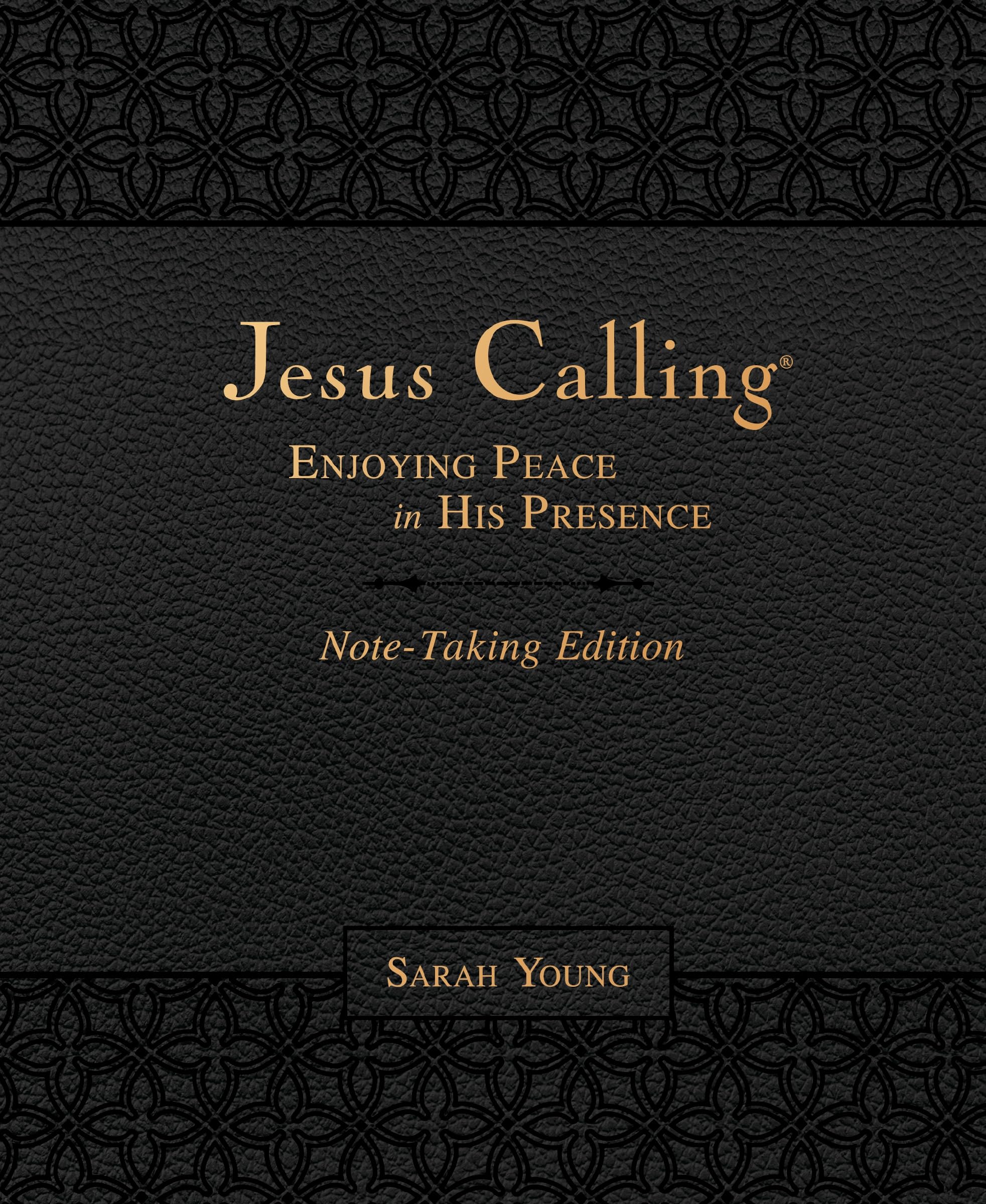 Jesus Calling Note-Taking Edition, Leathersoft, Black, with Full Scriptures: Enjoying Peace in His Presence (A 365-Day Devotional and Prayer Journal)