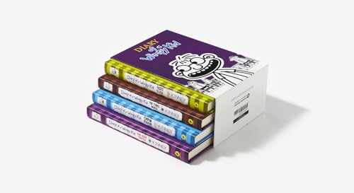 Diary of a Wimpy Kid Box of Books 5-8 Hardcover Gift Set: Ugly Truth, Cabin Fever, The Third Wheel, Hard Luck