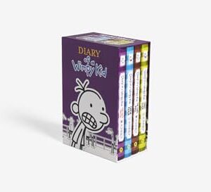 Diary of a Wimpy Kid Box of Books 5-8 Hardcover Gift Set: Ugly Truth, Cabin Fever, The Third Wheel, Hard Luck