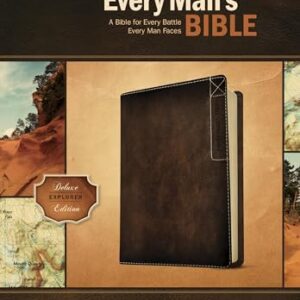 Every Man's Bible: New Living Translation, Deluxe Explorer Edition (LeatherLike, Brown) – Study Bible for Men with Study Notes, Book Introductions, and 44 Charts