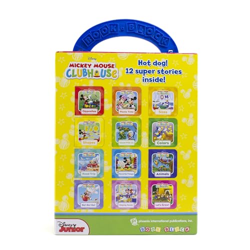 Disney Junior Mickey Mouse Clubhouse - My First Library Board Book Block 12-Book Set - PI Kids