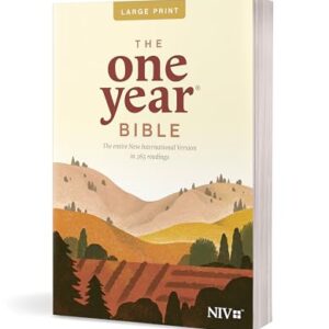 The One Year Bible NIV, Large Print Thinline Edition (Softcover)