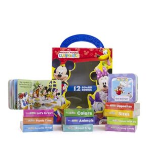 Disney Junior Mickey Mouse Clubhouse - My First Library Board Book Block 12-Book Set - PI Kids