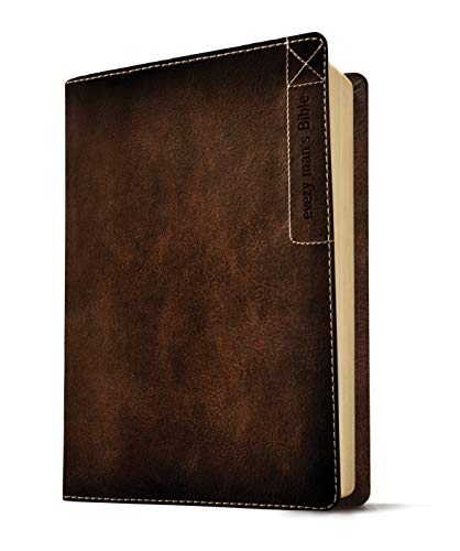 Every Man's Bible: New Living Translation, Deluxe Explorer Edition (LeatherLike, Brown) – Study Bible for Men with Study Notes, Book Introductions, and 44 Charts