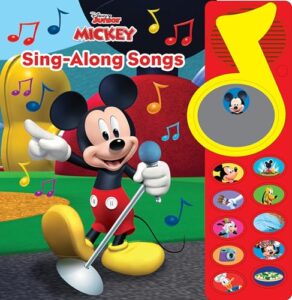 mickey mouse clubhouse - surprise mirror sound book: sing-along songs - pi kids (play-a-song)