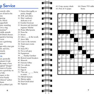 Brain Games - Crossword Puzzles - Large Print (Blue)