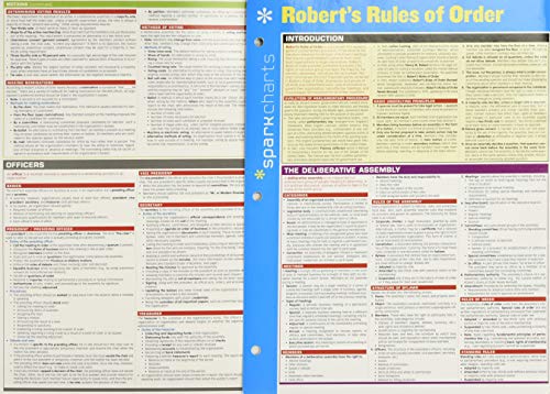 Robert's Rules of Order SparkCharts (Volume 61)