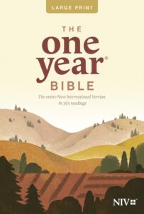 the one year bible niv, large print thinline edition (softcover)