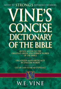 vine's concise dictionary of the bible