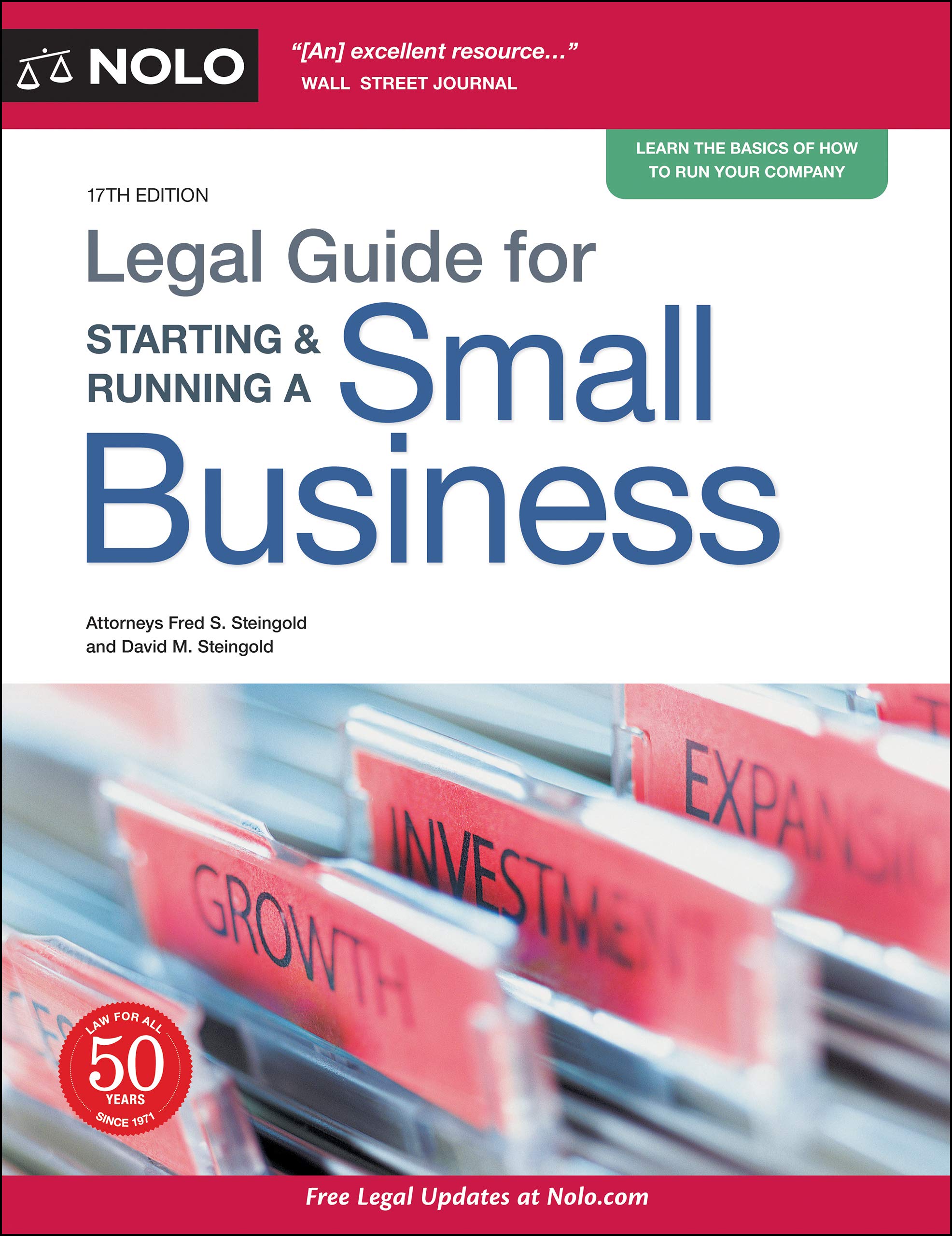 Legal Guide for Starting & Running a Small Business (Nolo)