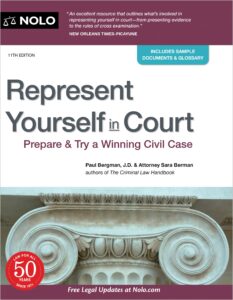 represent yourself in court: prepare & try a winning civil case