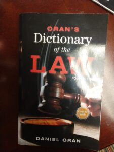 oran's dictionary of the law