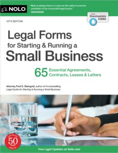 legal forms for starting & running a small business: 65 essential agreements, contracts, leases & letters