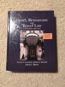 hotel, restaurant, and travel law, 7th edition