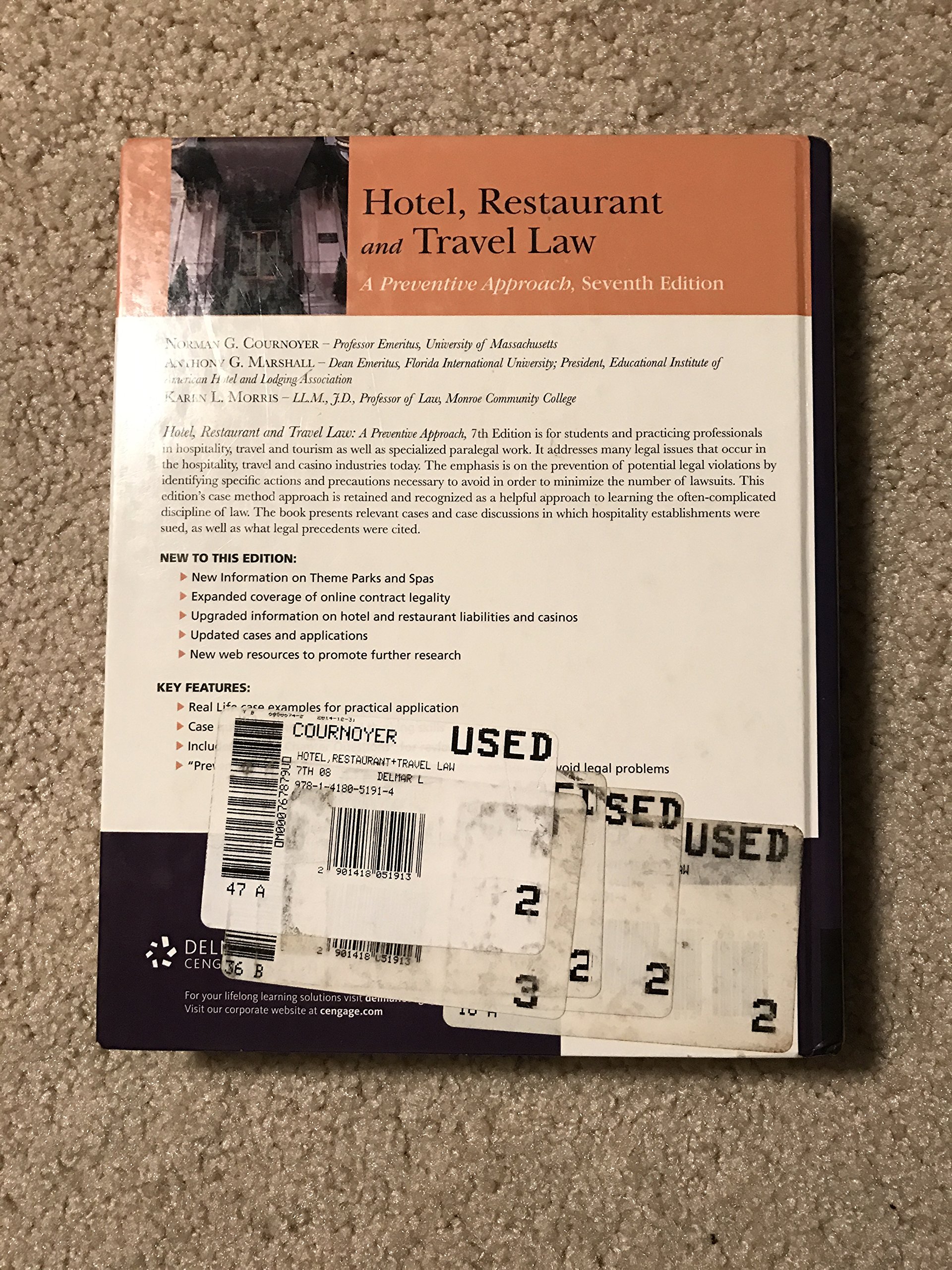 Hotel, Restaurant, and Travel Law, 7th Edition