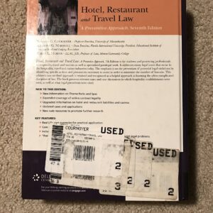 Hotel, Restaurant, and Travel Law, 7th Edition