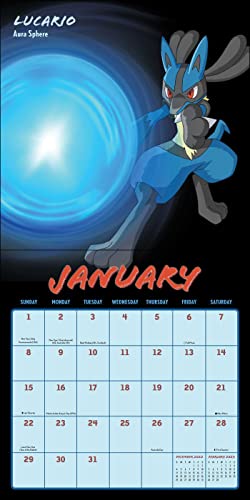 Pokémon Moves 2023 Wall Calendar